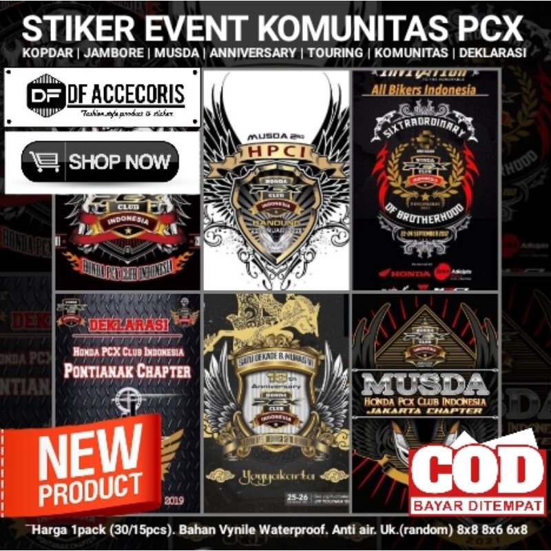 Jual Stiker Touring Komunitas Honda PCX | Shopee Indonesia