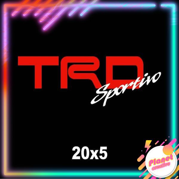 Jual Stiker TRD Sportivo 1 (Cutting Sticker) Ukuran 20 x 5 cm | Shopee ...