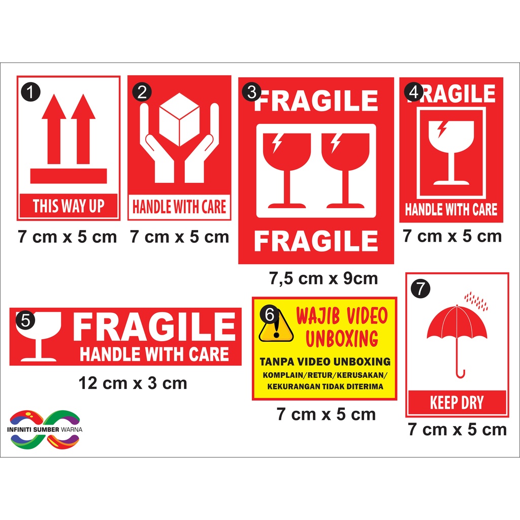 Jual Stiker Fragile, Sticker Fragile, Fragile, Fragil, Stiker, Sticker ...