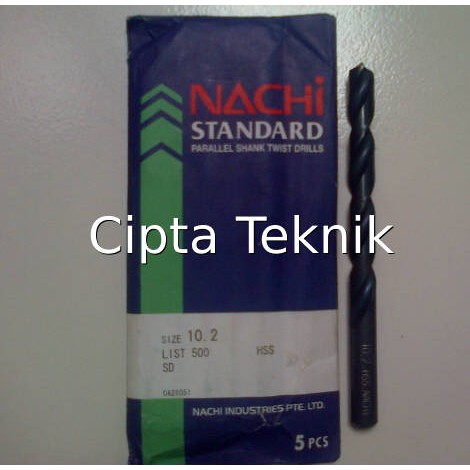 Jual Mata Bor Nachi 10,2 mm Matabor Nachi 10.2mm Asli 10,2mm Parallel Shank Twist Drill Nachi ...