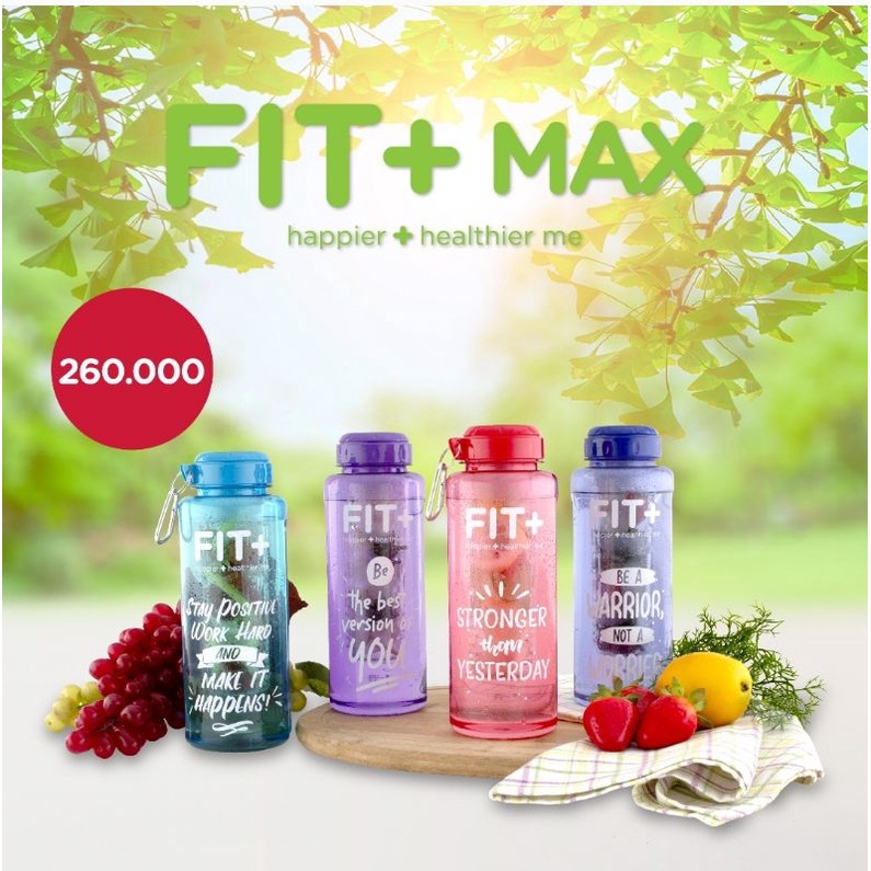 Jual Fit + max botol minum kapasitas 1 liter | Shopee Indonesia