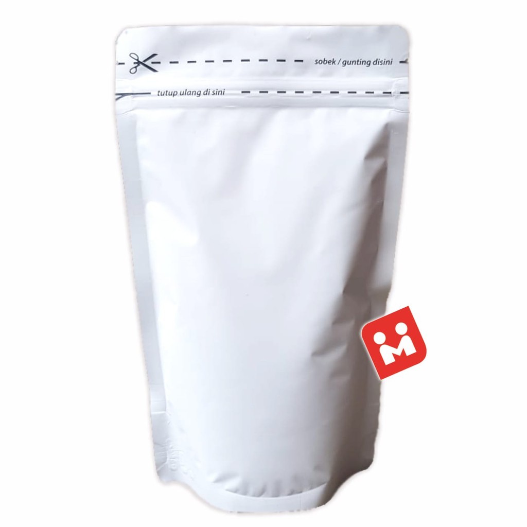Jual Standing Pouch Alu Zipper Putih Doff 18 x 29 (100 Pcs) | Shopee ...