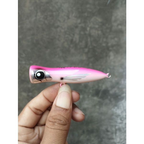 Jual mini popper 10gr set dengan hook. poper kayu handemade kromoe lure | Shopee Indonesia