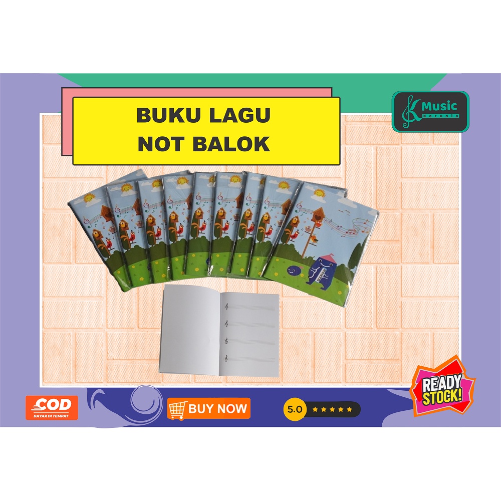 Jual Buku Not Balok atau nada lagu [ COD ] cocok untuk les musik ...