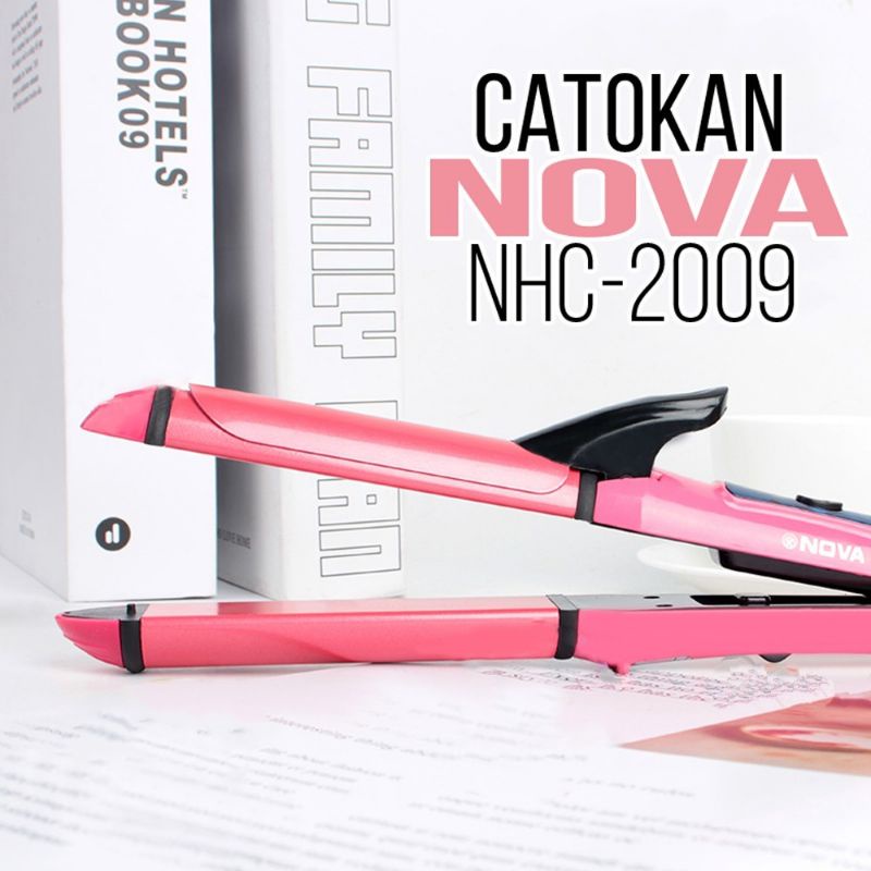 Jual Catok Nova 2 in 1/ Catokan Nova NHC-2009/ Catokan Lurus Keriting | Shopee Indonesia