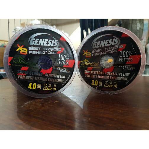 Jual Senar PE Duraking Genesis X8 100 M PE PE 1 2 3 4 5 6 7 8 | Shopee Indonesia