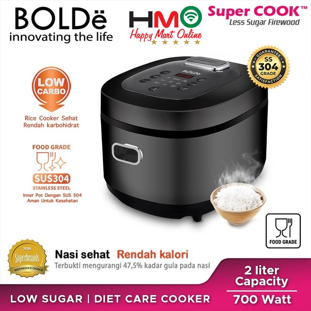 Jual Bolde Firewood Bolde Super Cook Less Sugar Firewood 2L Magic Com ...
