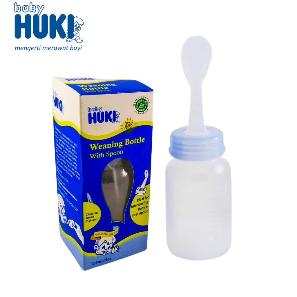 Jual Baby Huki Food Feeder Botol Sendok Bayi Weaning Bottle 125ml - Dot ...