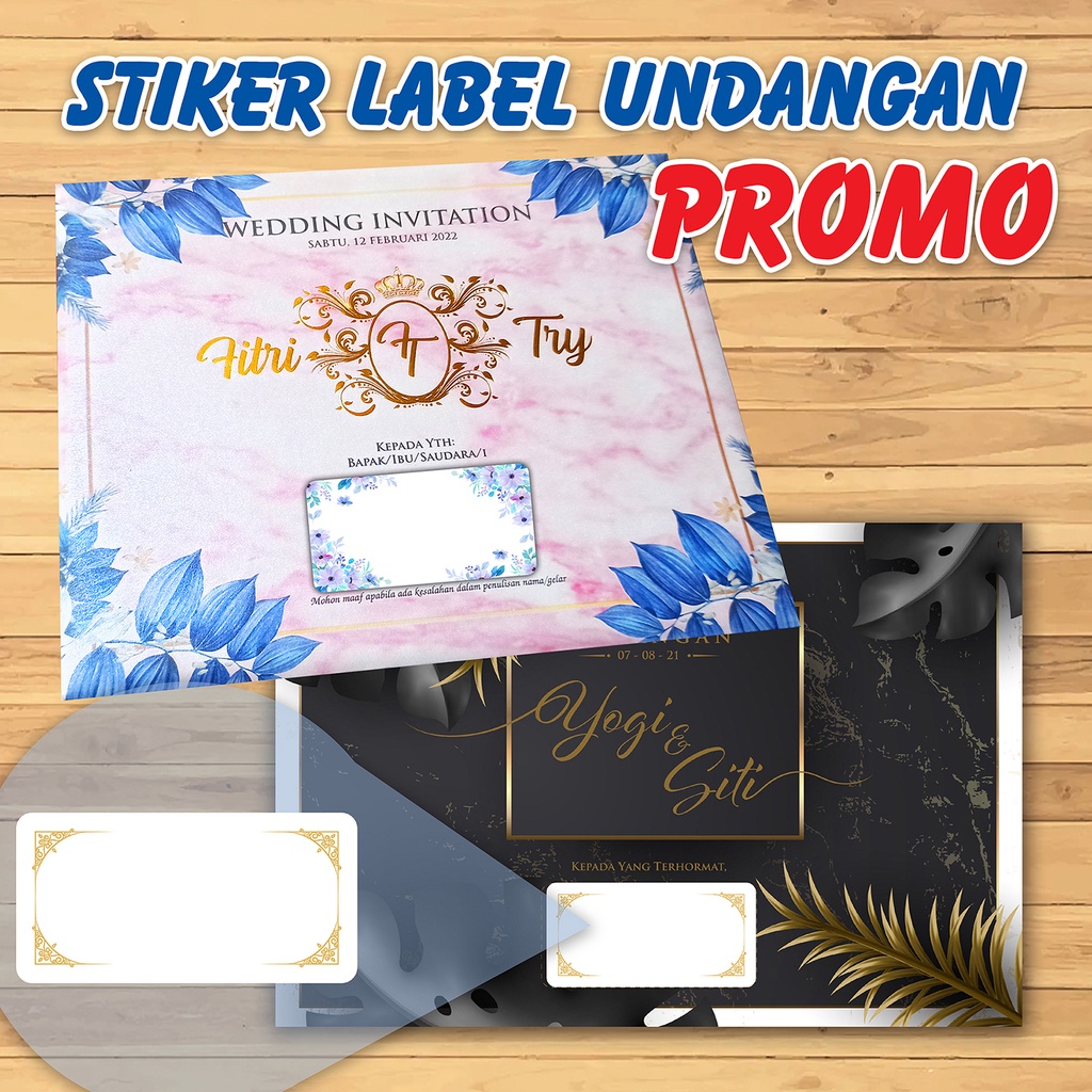 Jual Stiker Label Undangan Motif | Shopee Indonesia