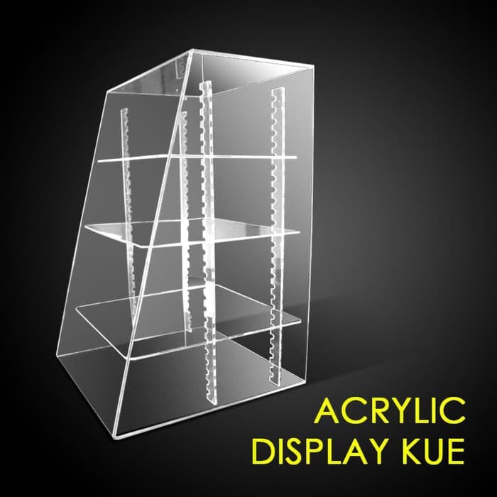 Jual Akrilik display kue acrylic rak cake / akrilic rak sekat roti ...