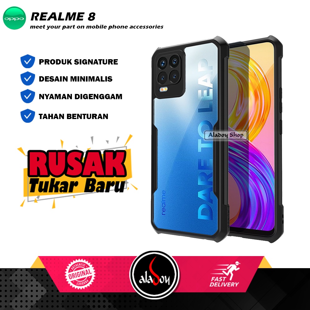 Jual Case Realme 8 Armor Fusion Shockproof Transparent Premium Casing ...