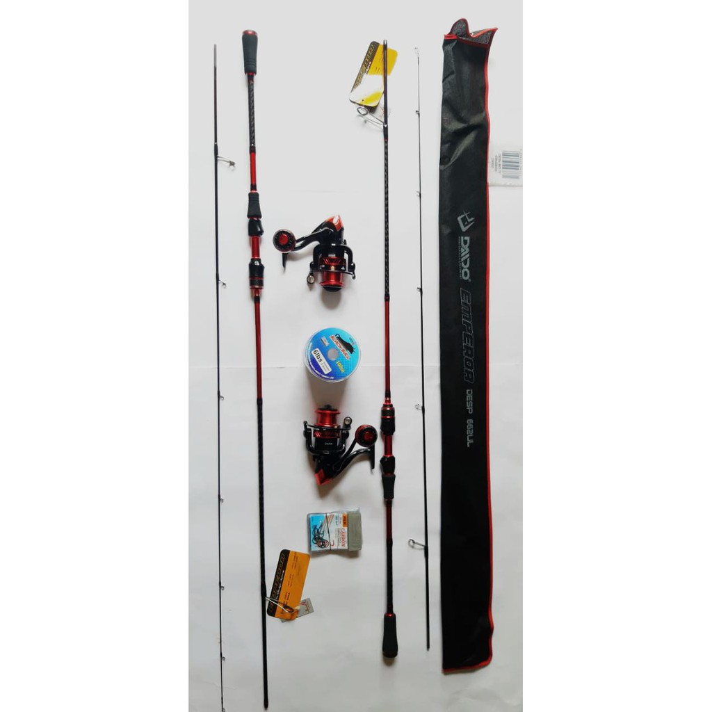 Jual Paket Combo Mancing UL Daido Emperor Bonus senar dan kail | Shopee Indonesia