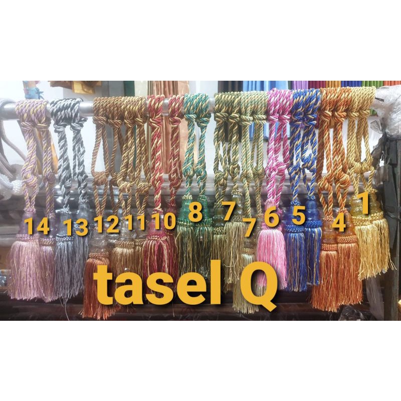 Jual tali tasel kristal tiang gorden harga 1 biji pengait pengikat ...