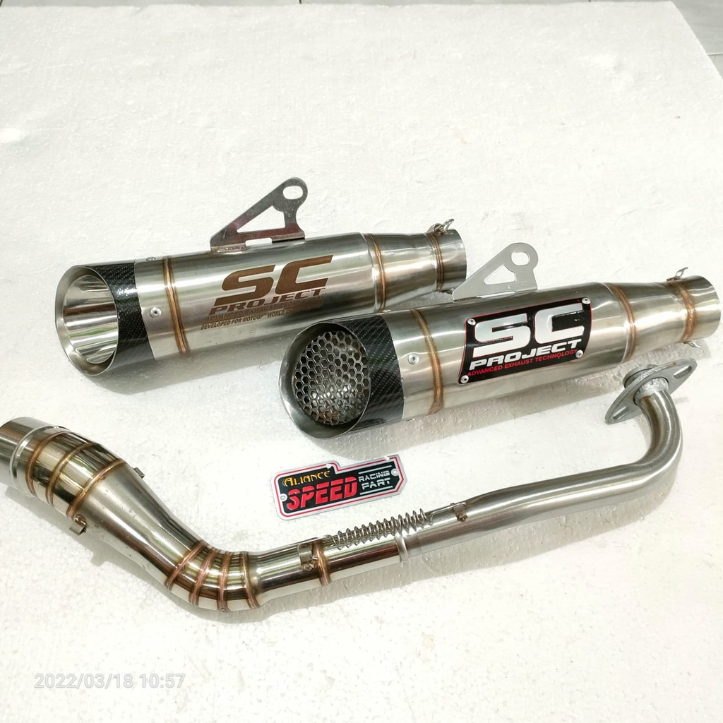 Jual Knalpot SC Project AEROX NMAX PCX 150 160 BEAT SCOOPY GENIO LEXY ...