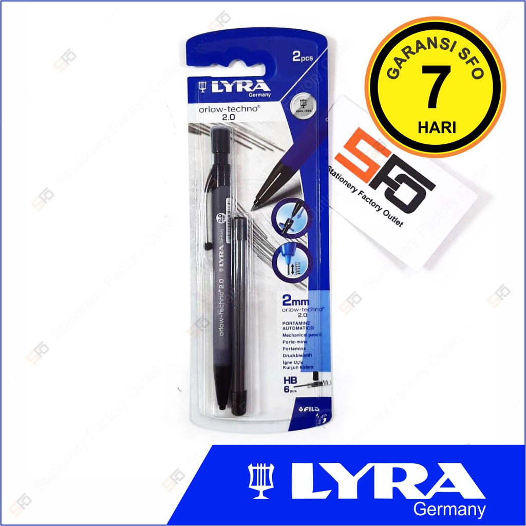 Jual Pensil Mekanik Lyra 2.0 mm + Refill | Shopee Indonesia