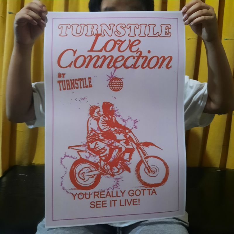 Jual POSTER Band TURNSTILE TOUR / TURNSTILE LOVE CONNECTION / GLOW ON ...