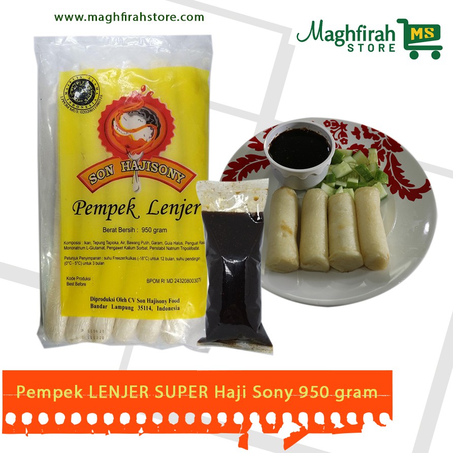 Jual PEMPEK LENJER SUPER PANJANG HAJI SONY ASLI LAMPUNG 950 GRAM PLUS ...