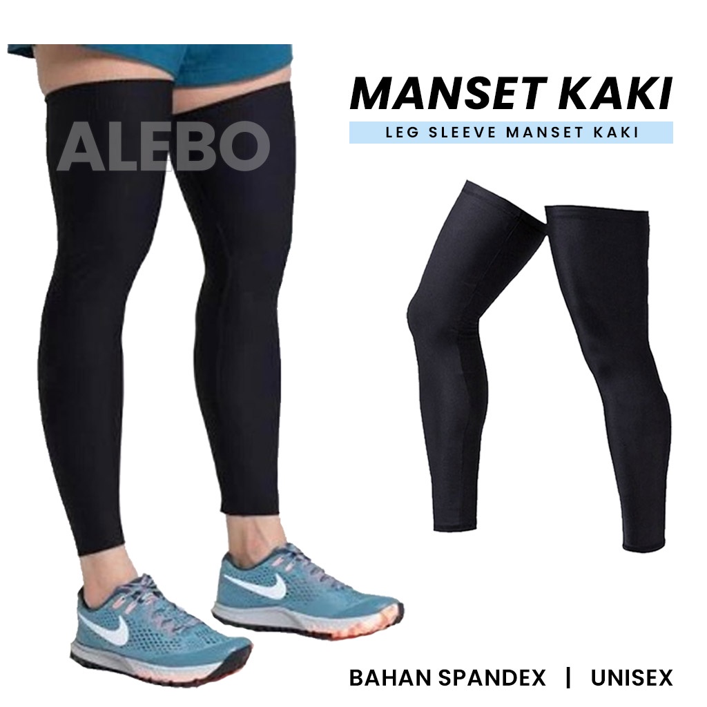 Jual Manset Kaki Leg Sleeve Leg Warmer Baselayer Olahraga Volly Futsal ...
