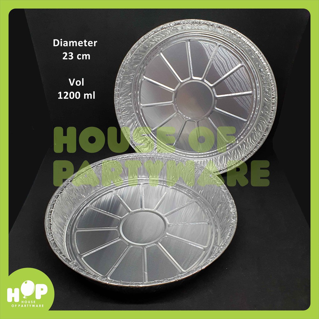 Jual Alumunium Foil Cup RX 1200-34 / Bulat 23 cm / Macaroni / Lagsana ...