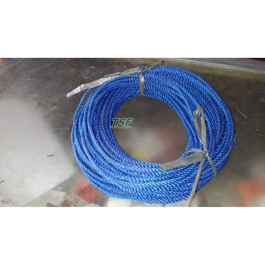 Jual Tali Tambang Biru 6" 8" Plastik / Tali Biru / Tali Kuat | Shopee ...