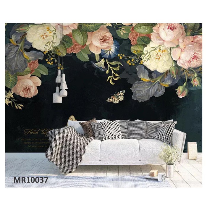 Jual PHOTOWALL MURAL DINDING WALLPAPER MURAL BUNGA ROSE VARIAN 3D ...