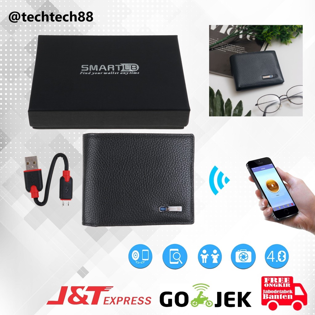 Jual DOMPET ANTI HILANG - SMART BLUETOOTH WALLET - 2 WAY ANTI LOST ...