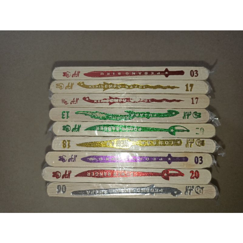 Jual Stik Mainan Anak - Stik Sablon Isi Kurang Lebih 40 Stik ( Harga ...