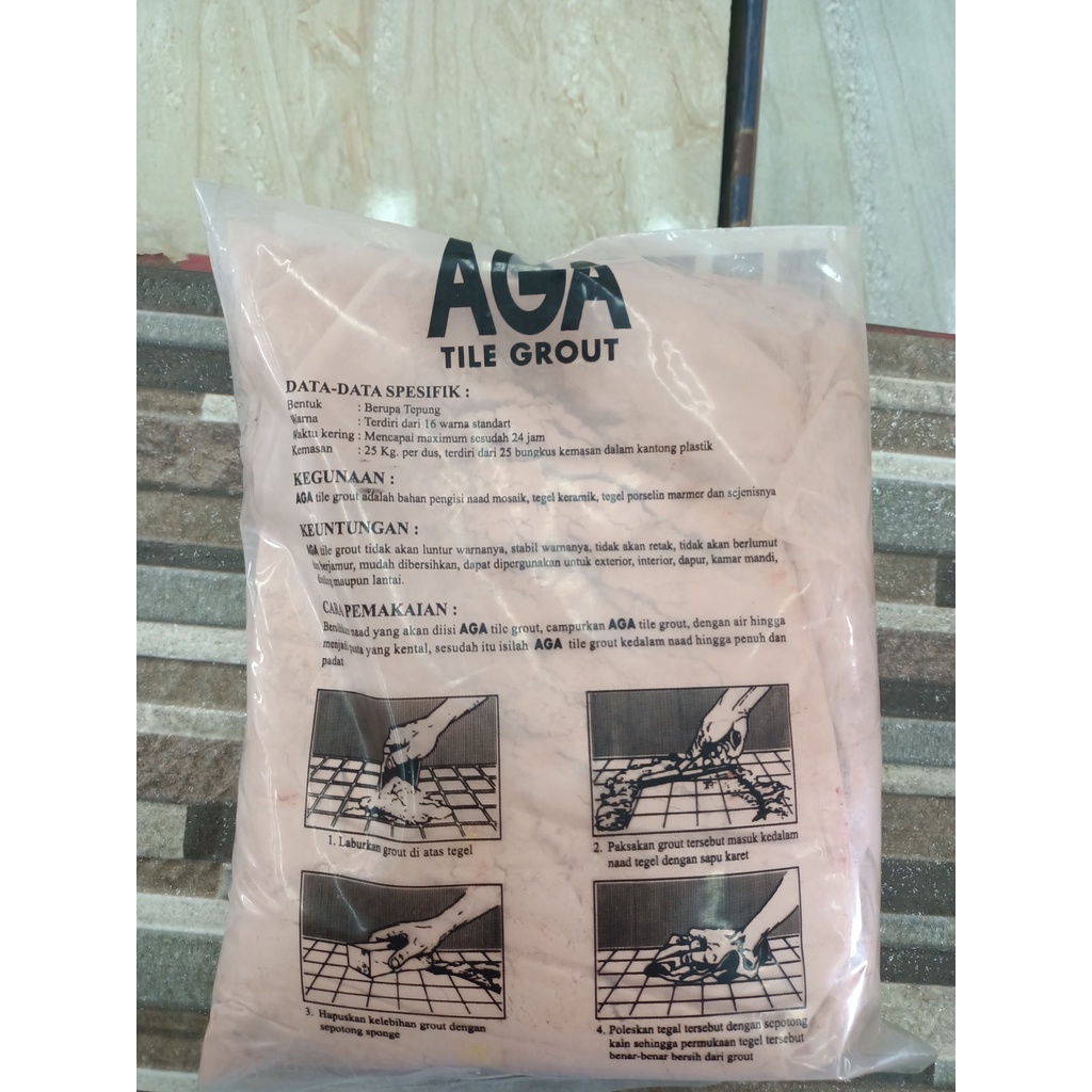 Jual Tile Grout Semen Warna 1 Kg Nat Keramik Granite Granit Marmer ...