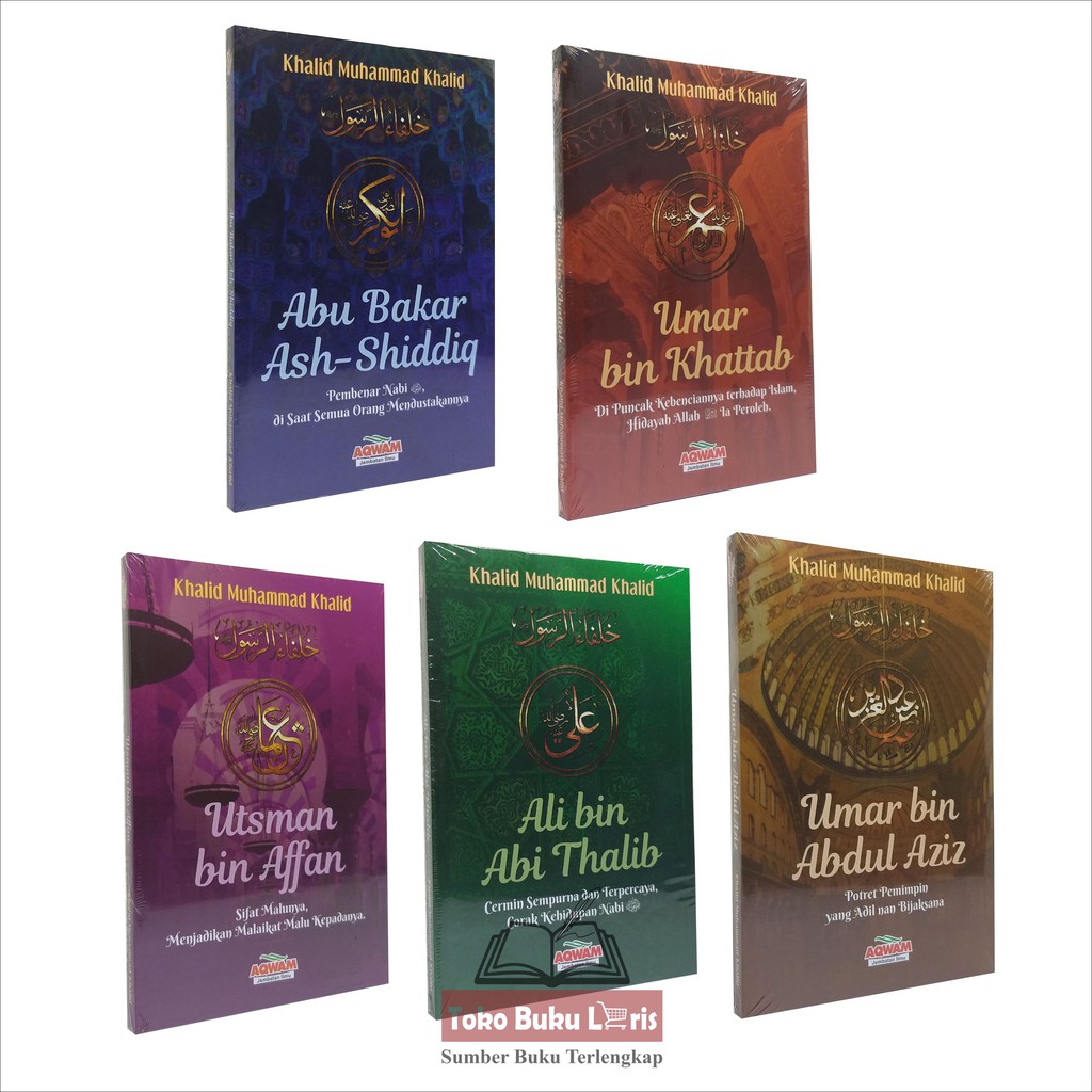 Jual Khulafaur Rasyidin 5 Khalifah - Abu Bakar Umar bin Khattab Utsman bin Affan Ali Umar bin ...