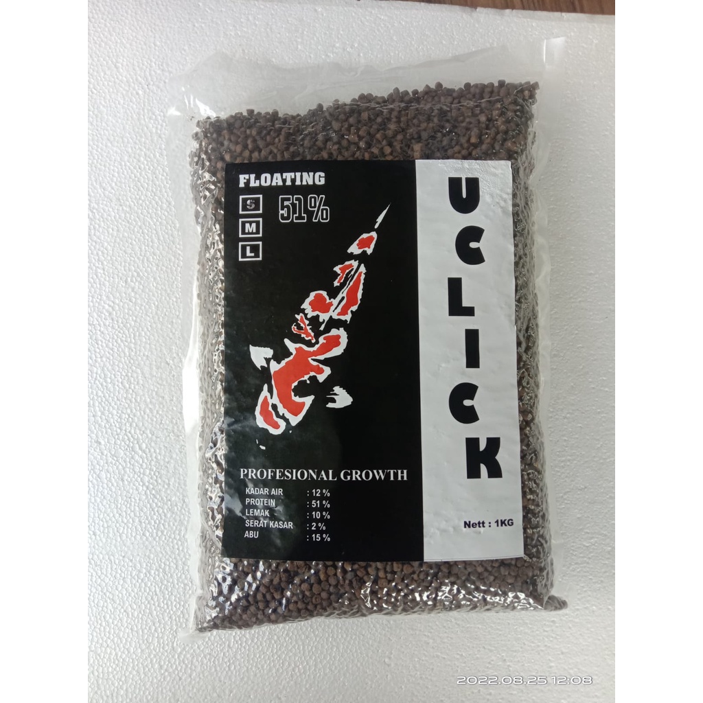 Jual Pakan Ikan KOI Premium Ucklick Size 1kg Pelet Koi Uclick | Shopee ...