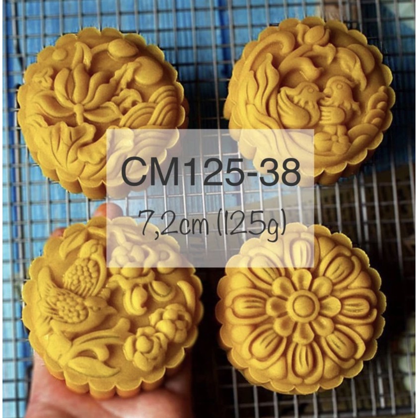 Jual CM12538 Cetakan Mooncake CM125 Kue Bulan Cookie Cutter 125gr ...