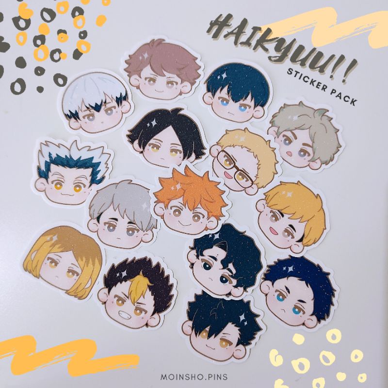 Jual Haikyuu Sticker Pack Fanmerch Die Cut Stiker Anime | Shopee Indonesia