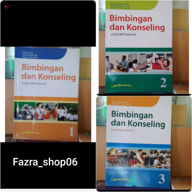 Jual BK Bimbingan dan konseling SMP kelas 1/7, 2/8, 3/9 Yudhistira ...