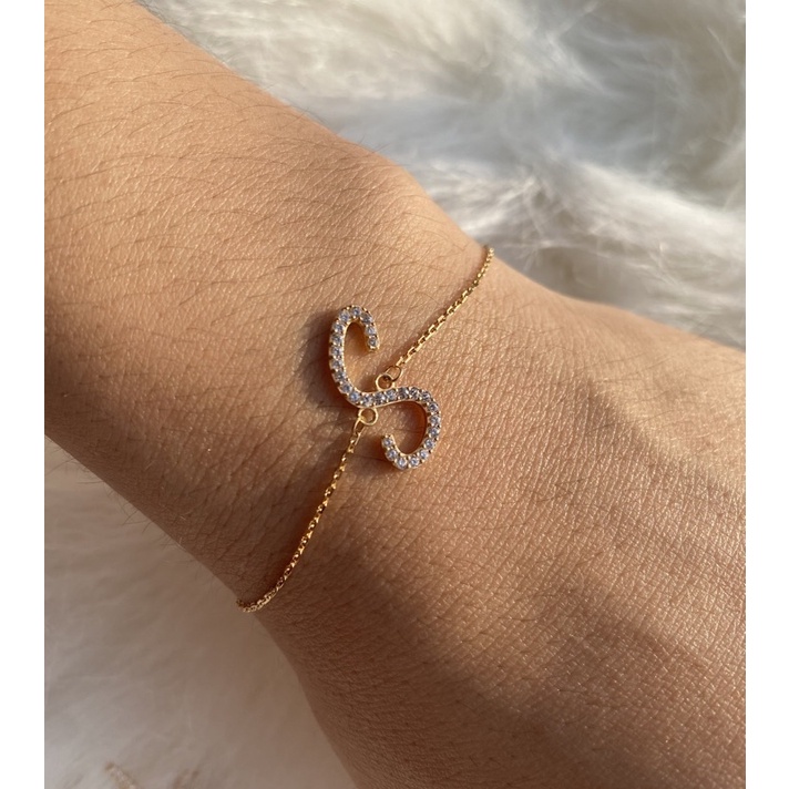 Jual Gelang Rantai Huruf / Inisial ( New7 ) | Shopee Indonesia