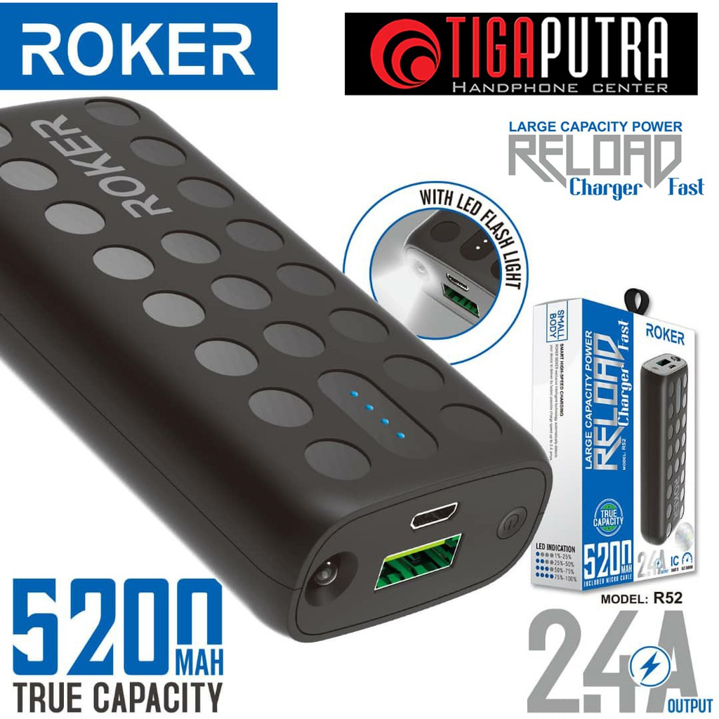 Jual POWERBANK ROKER RELOAD (ORIGINAL) | Shopee Indonesia