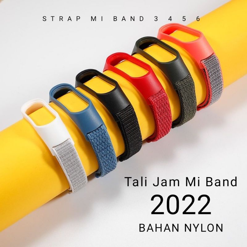 Jual Strap Mi Band 3/4 Nilon Tali Pengganti Xiaomi Mi Band 5/6 Nilon Warna Warni | Shopee Indonesia