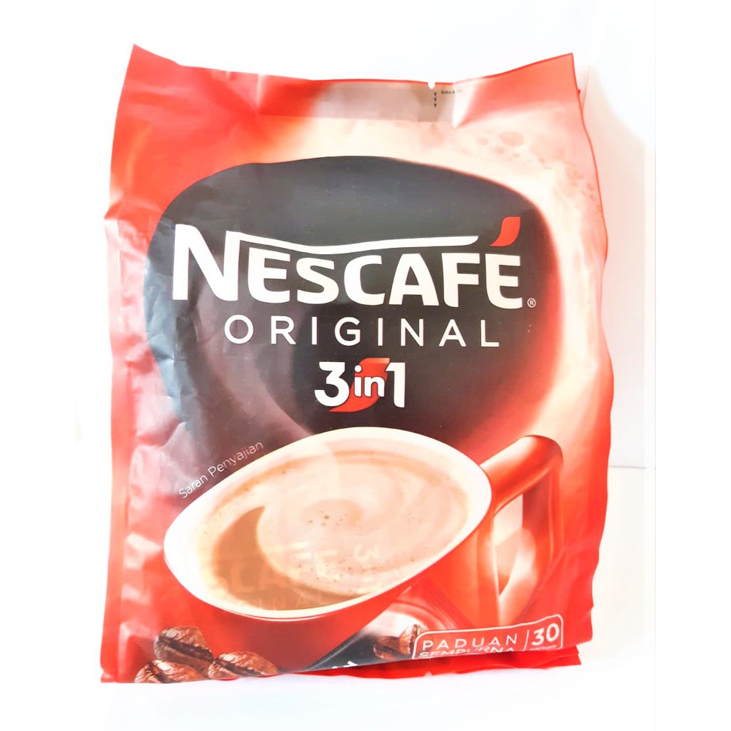 Jual KOPI NESCAFE 3 IN 1 ORIGINAL ISI 30 SACHET 525 GR KOPI SUSU INSTAN ...