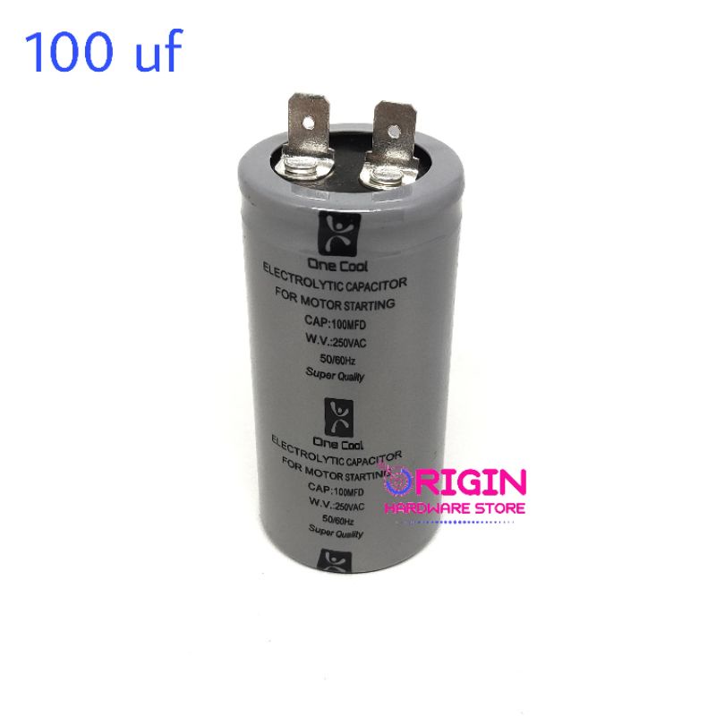 Jual Kapasitor Starting 100 uf/Capacitor 100uf/Capasitor 100 MFD ...