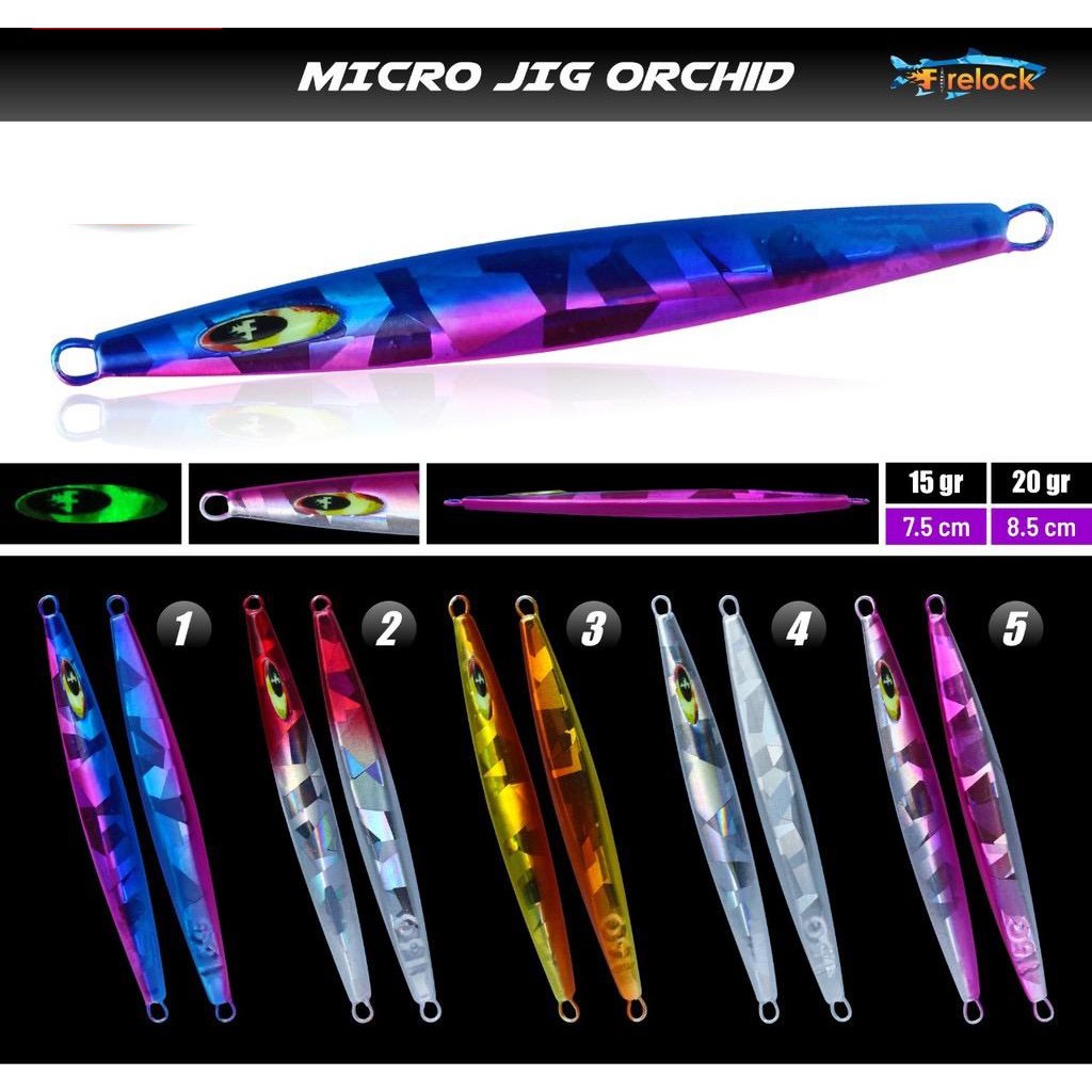 Jual Micro Jig GID Eyes Firelock Orchid 15 gram | Shopee Indonesia