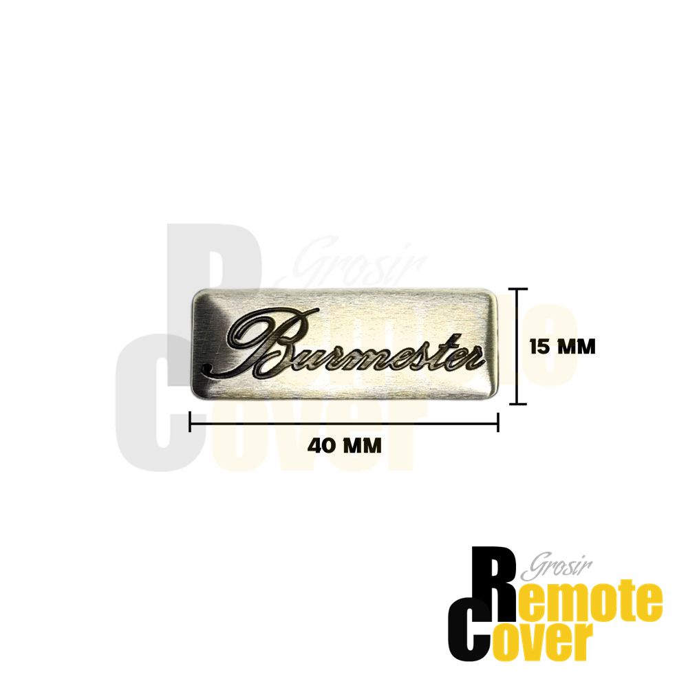 Jual Emblem Aluminium Sticker Decals 3D Logo Burmester Audio Speaker ...