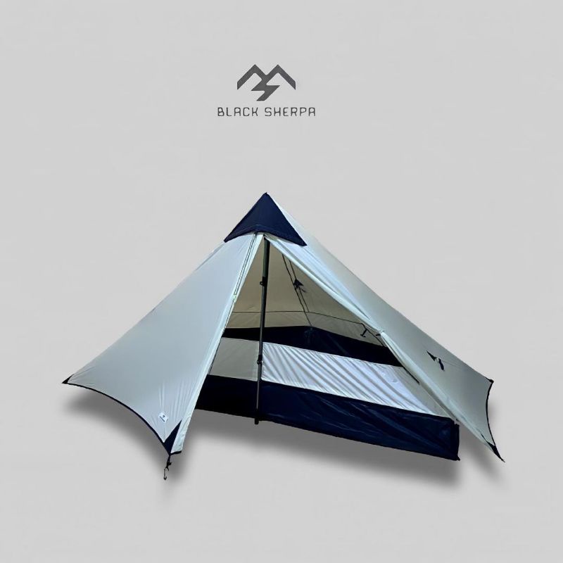 Jual Tarp tent black sherpa moska pro 1P | Shopee Indonesia