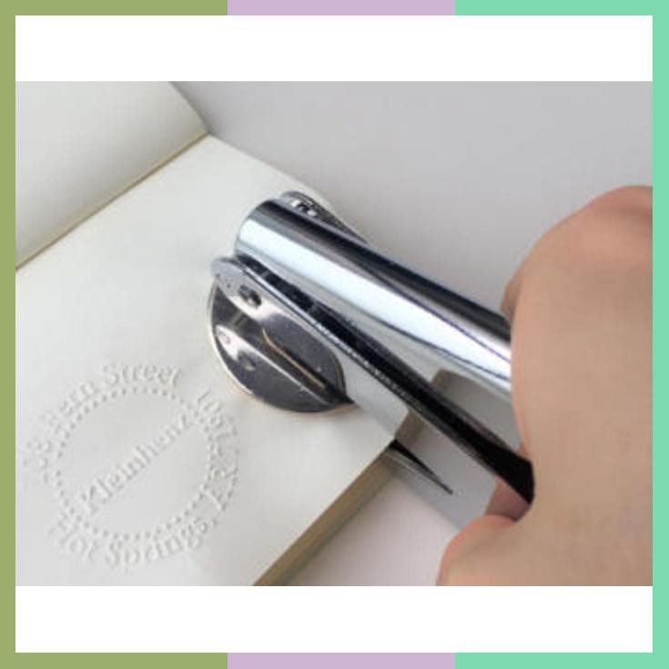 Jual Stempel Timbul Emboss Stamp / Stempel Emboss Portable Deluxe ...