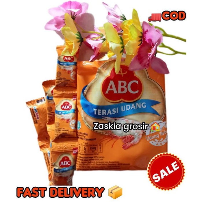 Jual Terasi Udang ABC 84gram (isi 20sachet) | terasi | Terasi sachet ...