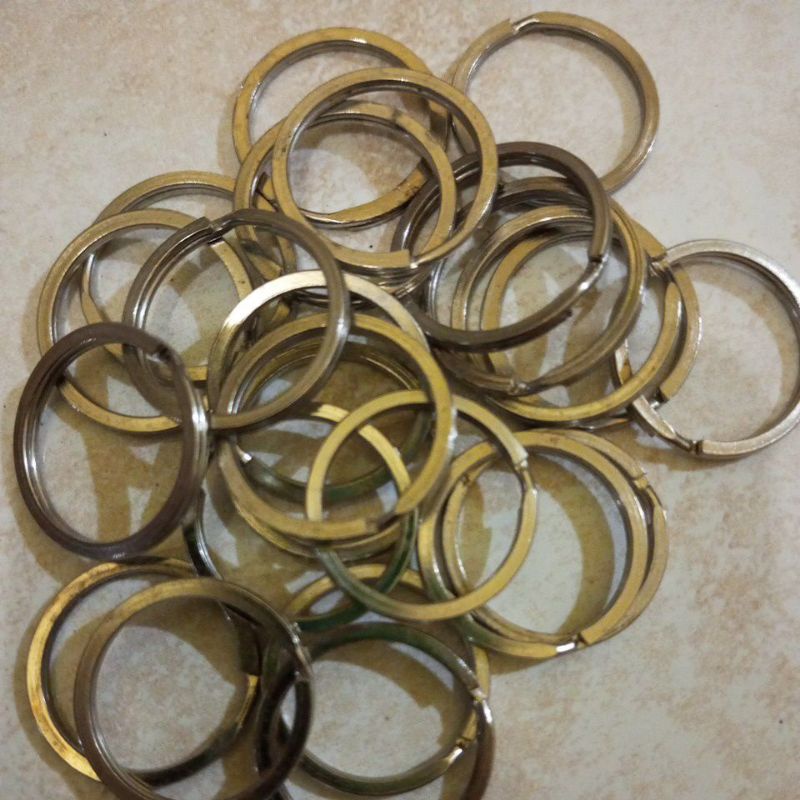 Jual Ring Gantungan kunci 25 mm tanpa rantai / ring ganci c 25/ ring ...