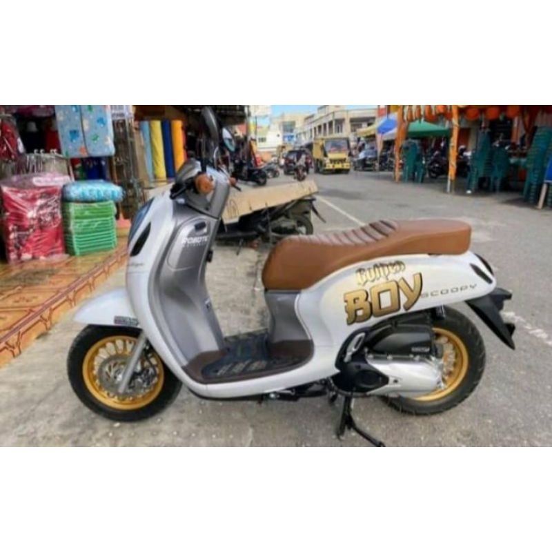 Jual Jok Scoopy fi custom - jok Scoopy karbu caferacer/double seat ...