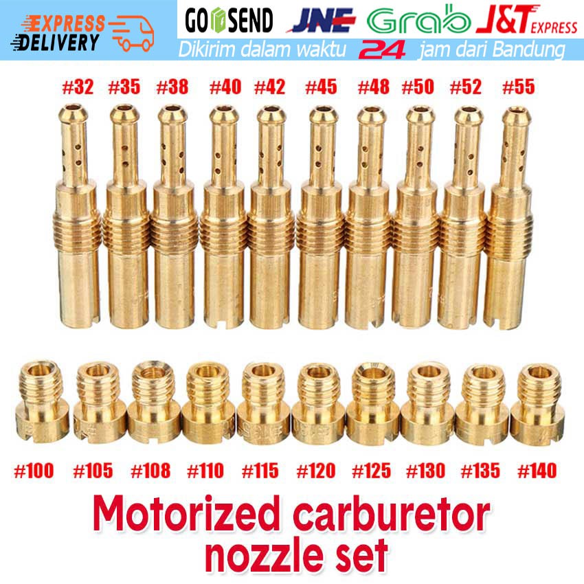 Jual Set 20pcs Mainjet Pilot Jet - Main jet PWK PE PWL KLX D-Tracker ...