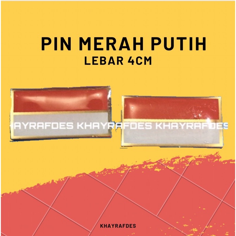 Jual Pin bendera merah putih/bendera indonesia/pin merah putih atribut ...