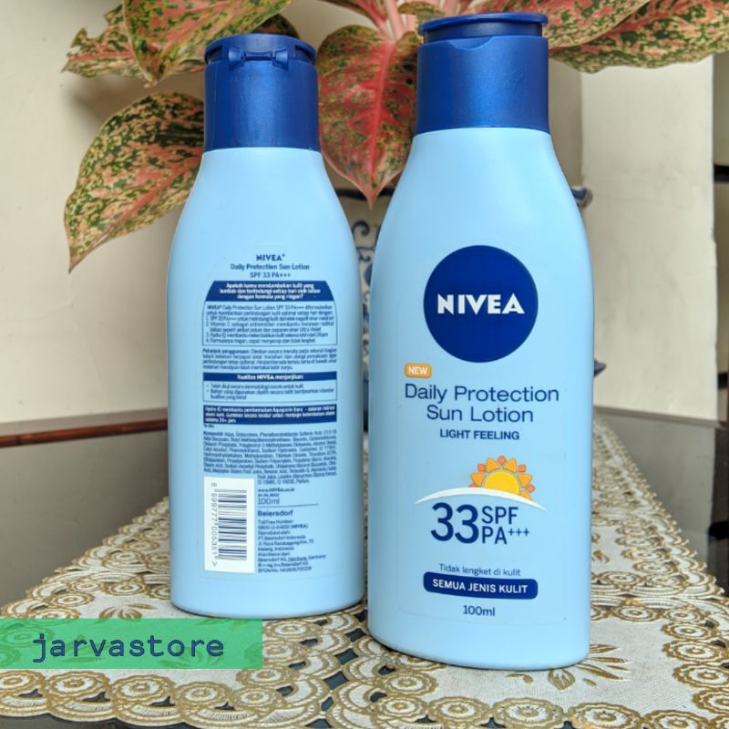 Jual Nivea Daily Protection Sun Lotion SPF 33 100 mL | Shopee Indonesia