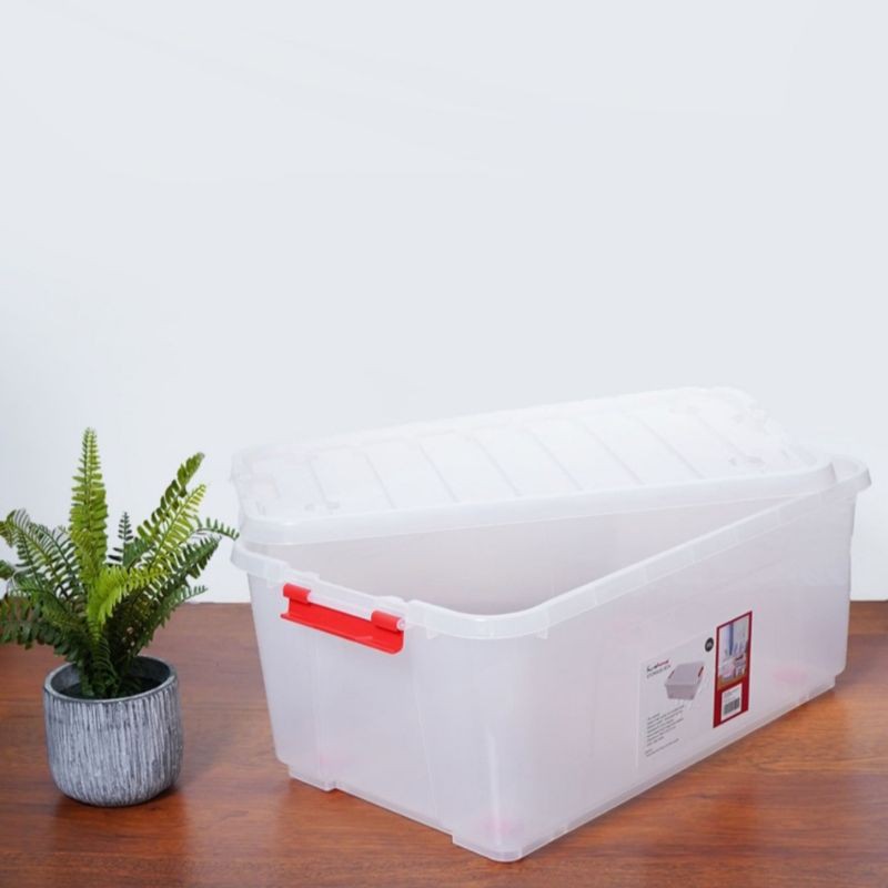 Jual Kris/Stora container box plastik 6 Ltr - 52 Ltr Transparan ...