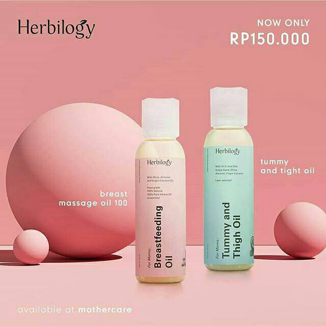 Jual Herbilogy breastfeeding and tummy & thigh oil 100ml | Shopee Indonesia